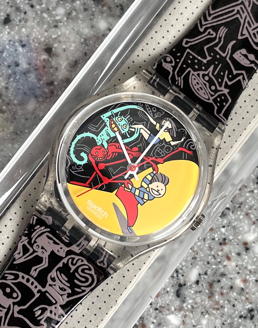 Swatch Watch Vintage Jungle Tangle GK234 NEVER Worn in the Original Box ...