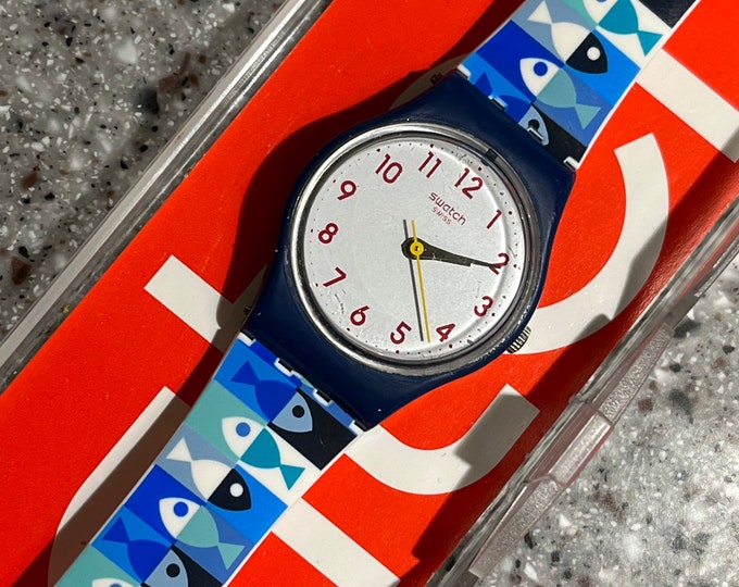 Vintage Swatch Watch Nautical Theme 25mm Pre-owned in Very Good ...