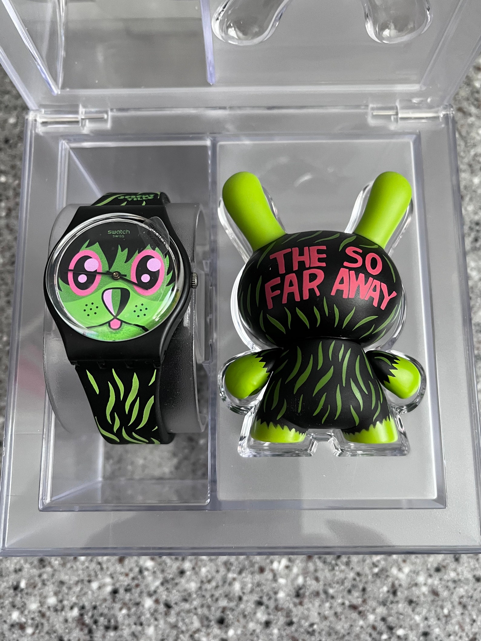 Kidrobot SET Rare Swatch Watch Limited Release the so Far Away Edition ...