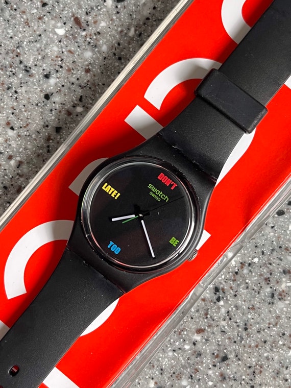 Swatch Watch Don’t Be Too Late REISSUED brand new in … - Gem