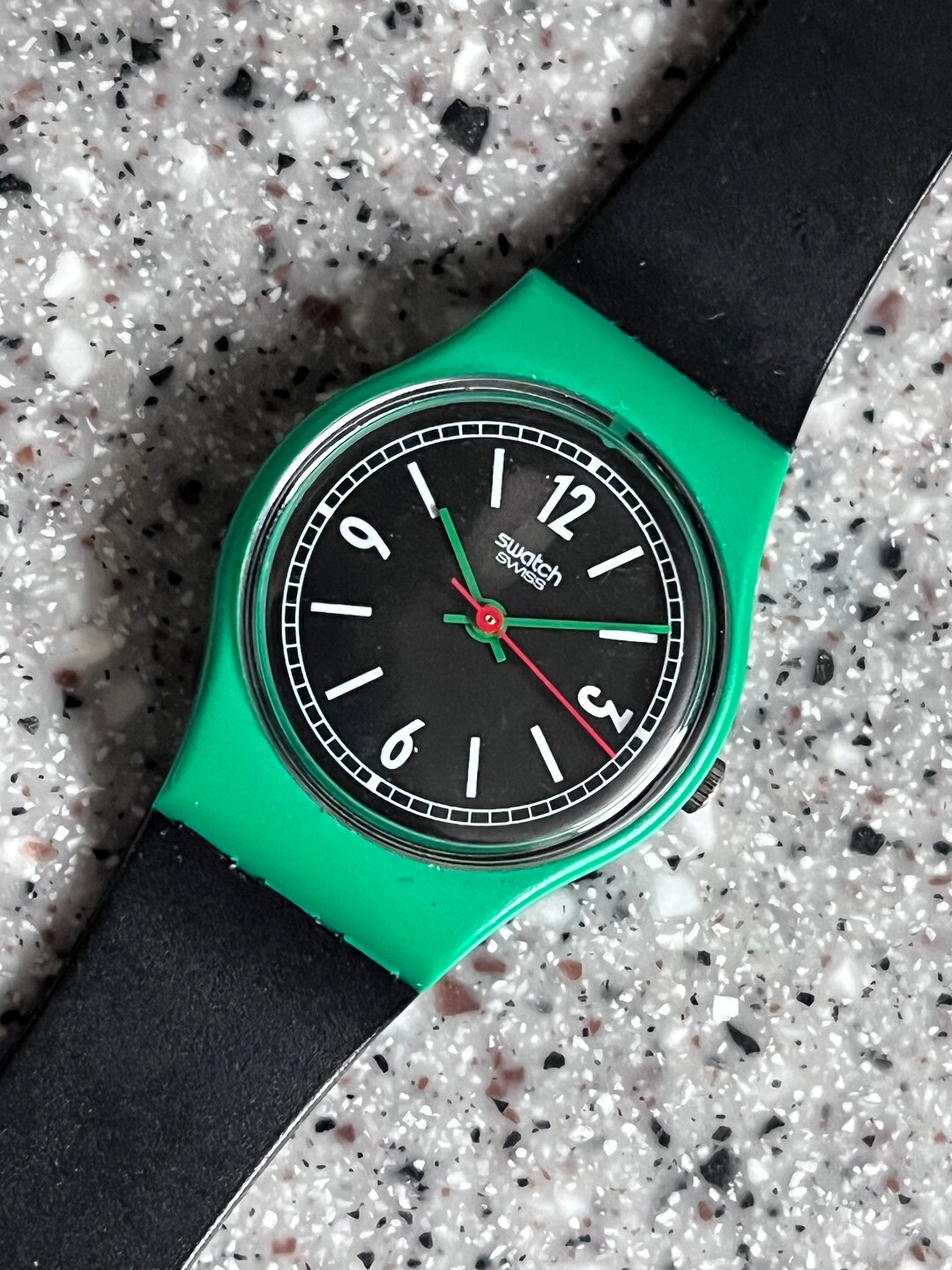 1986 Swatch Vintage Watch 25mm No Box Pre-owned Excellent Condition ...