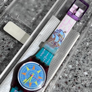 SWATCH Swatch Lady Compass LV100 Christopher Columbus Watch 1991 25mm ...