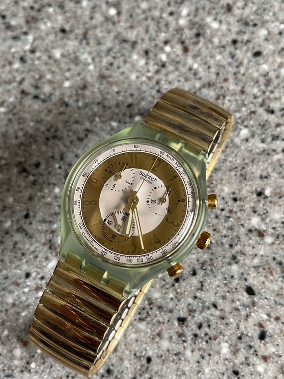 Vintage Swatch Watch 1993 Swatch watch Chrono - Chron… - Gem
