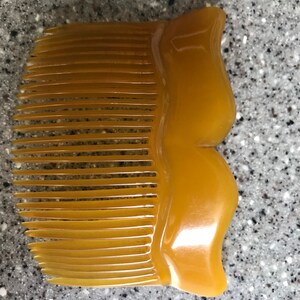 Antique/vintage Gorgeous Bakelite or Plastic Butterscotch Colored Hair ...