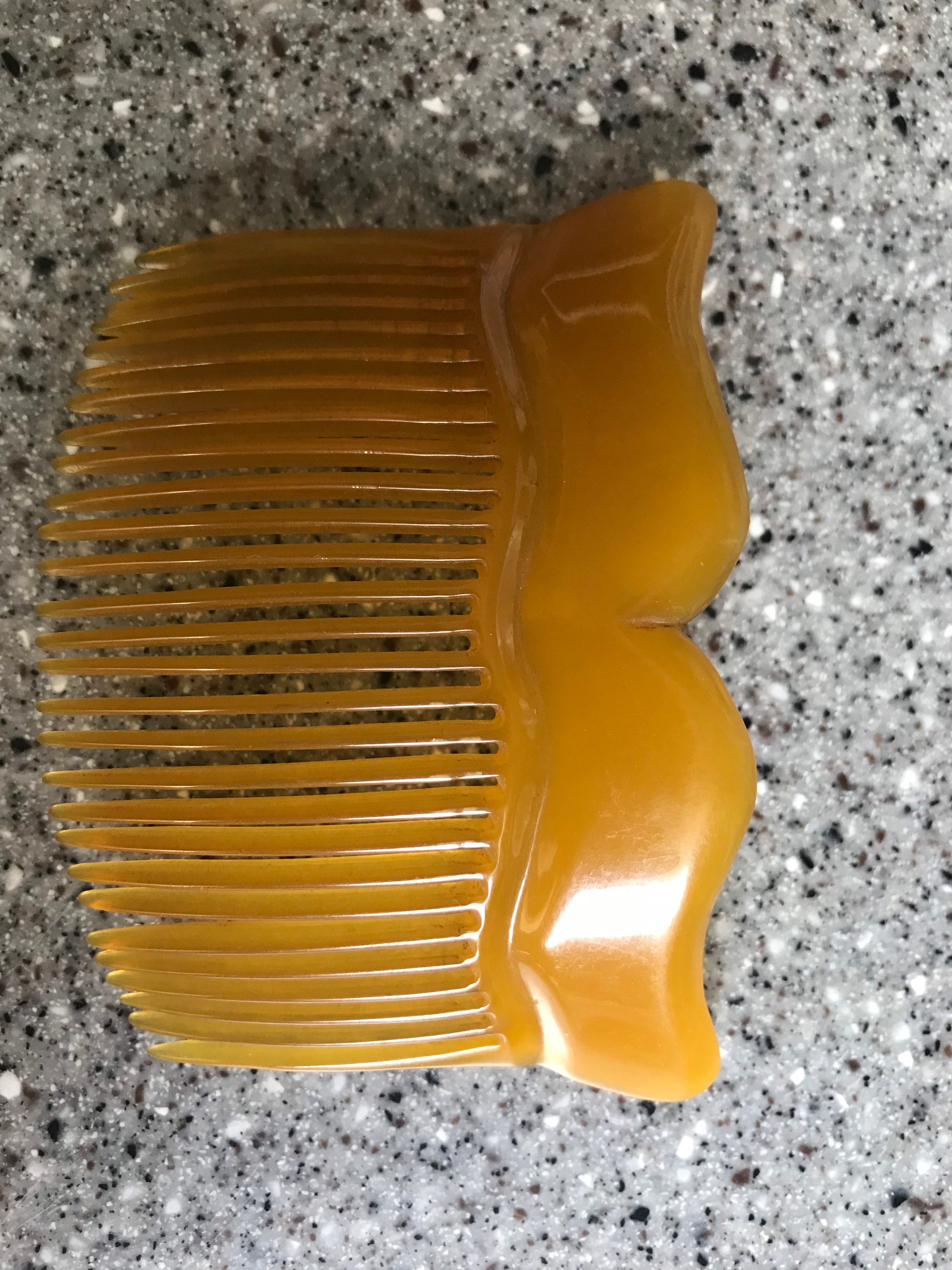 Antique/vintage Gorgeous Bakelite or Plastic Butterscotch Colored Hair ...