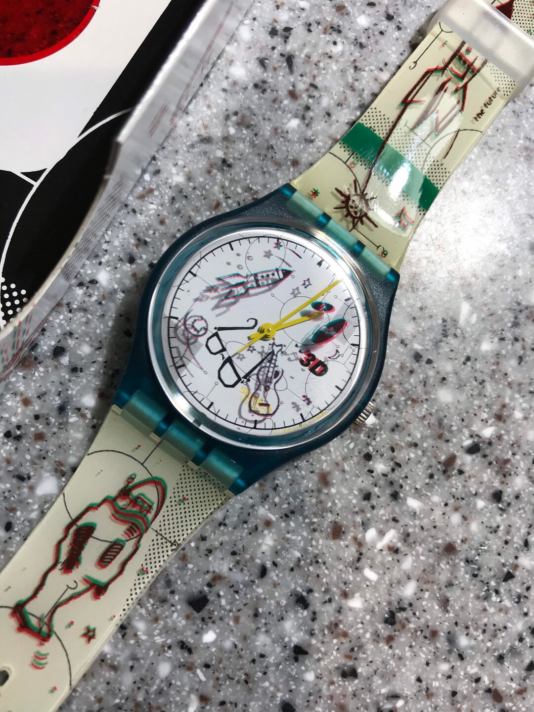 Vintage Swatch Watch 3D Space Theme NOS New Old Stock and NIB - Etsy