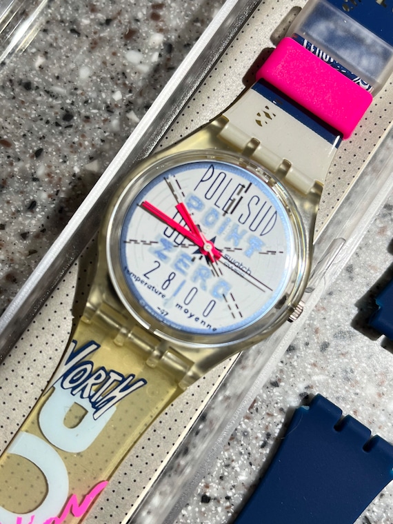 Space Tracing Vintage GK163 Swatch Watch early 90s ne… - Gem