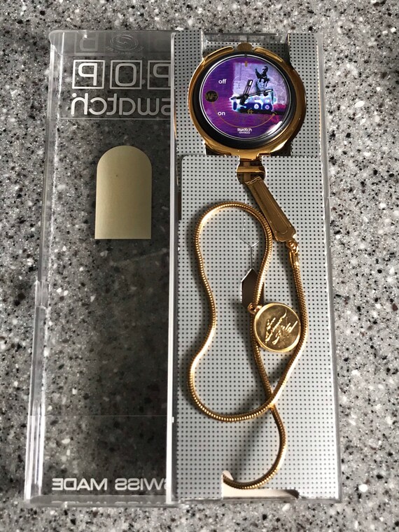 Swatch Pocket POP Watch Vintage 96 Olympics Bob Beamo… - Gem