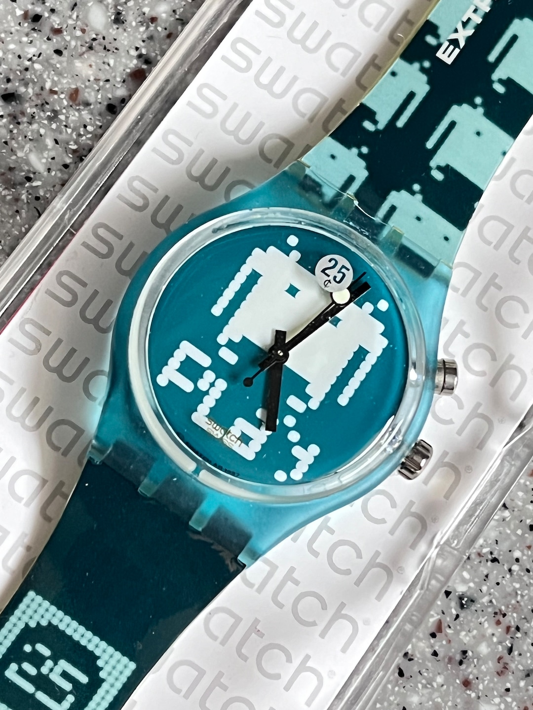 1998 Vintage Swatch Watch Loomi Backlight Monster Game GG901 Working ...
