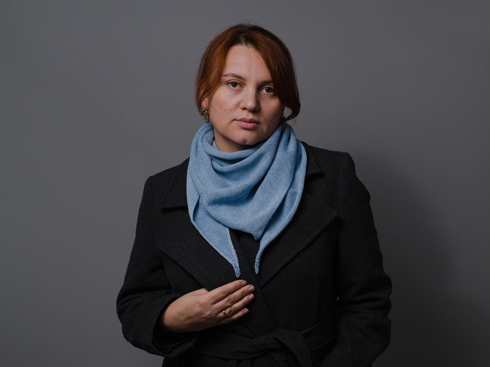 Large Triangle Wool Scarf – Soft Merino Wool Wrap, Handmade Knitted ...