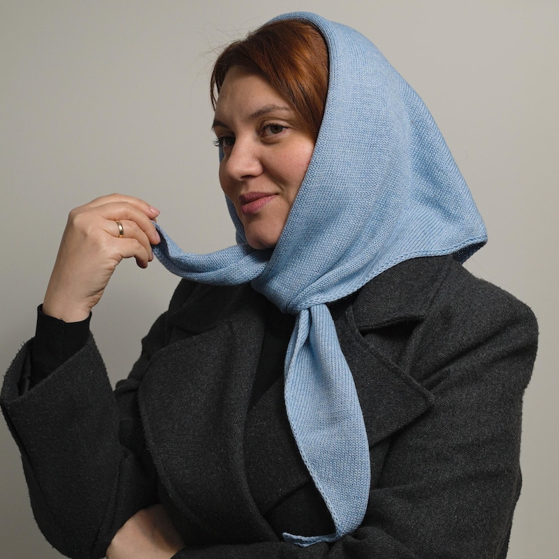 Babushka Head Scarf - Etsy