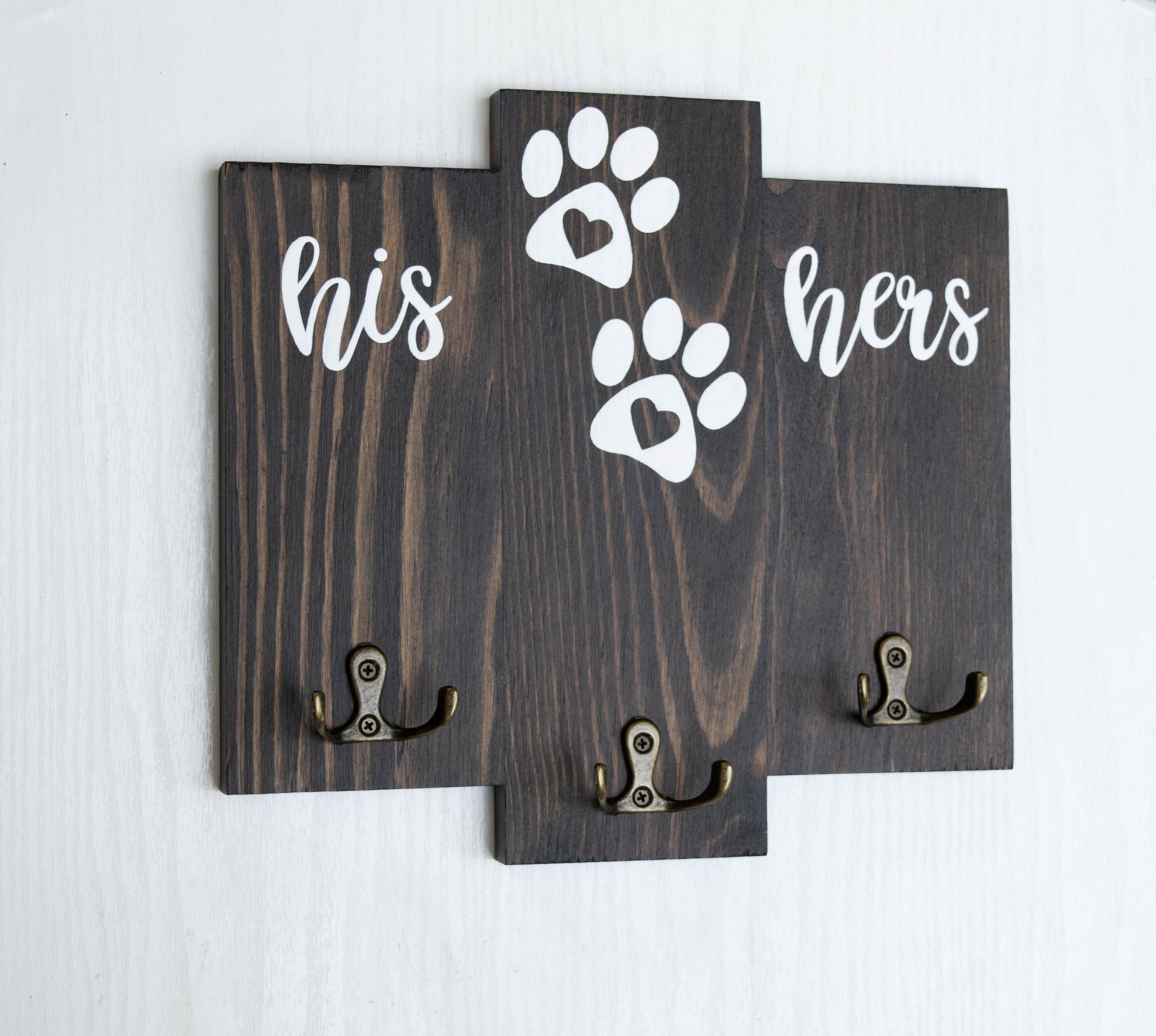 Key Holder for Wall Dog His Hers Dog Wall Key Holder His - Etsy