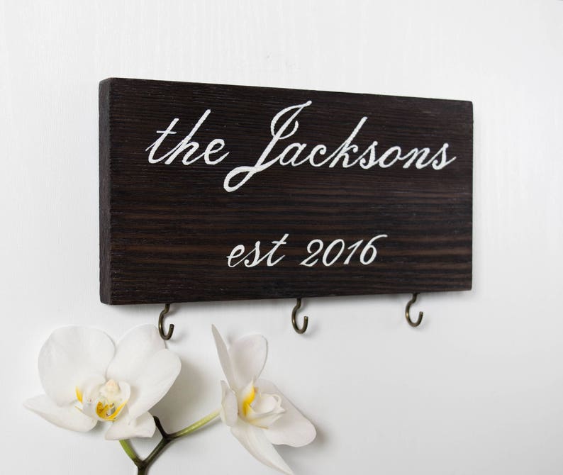Key Holder Personalized Key Holder Custom Wood Sign Key - Etsy Denmark