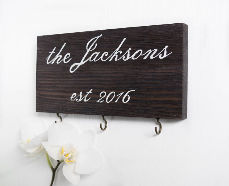 Key Holder Personalized Key Holder Custom Wood Sign Key - Etsy Denmark