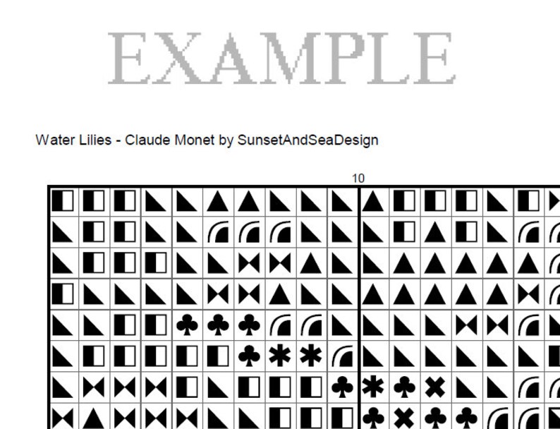 MINI Blue Lovers Marc Chagall Cross Stitch PDF Pattern. Famous - Etsy