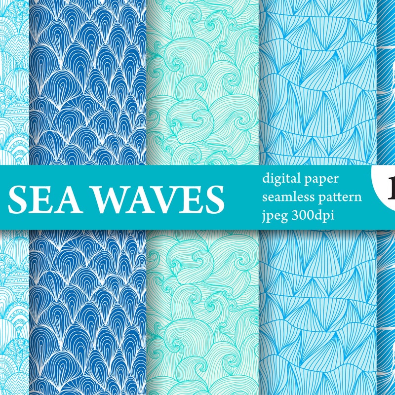 Waves Paper - Etsy