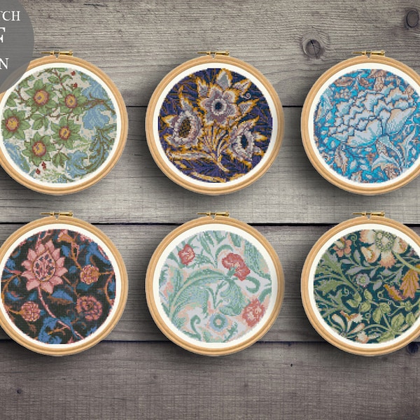 William Morris Embroidery Kit - Etsy