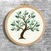 Elegant Green Tree Cross Stitch Pattern. Tree Cross Stitch | Etsy