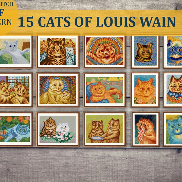 Louis Wain - Etsy