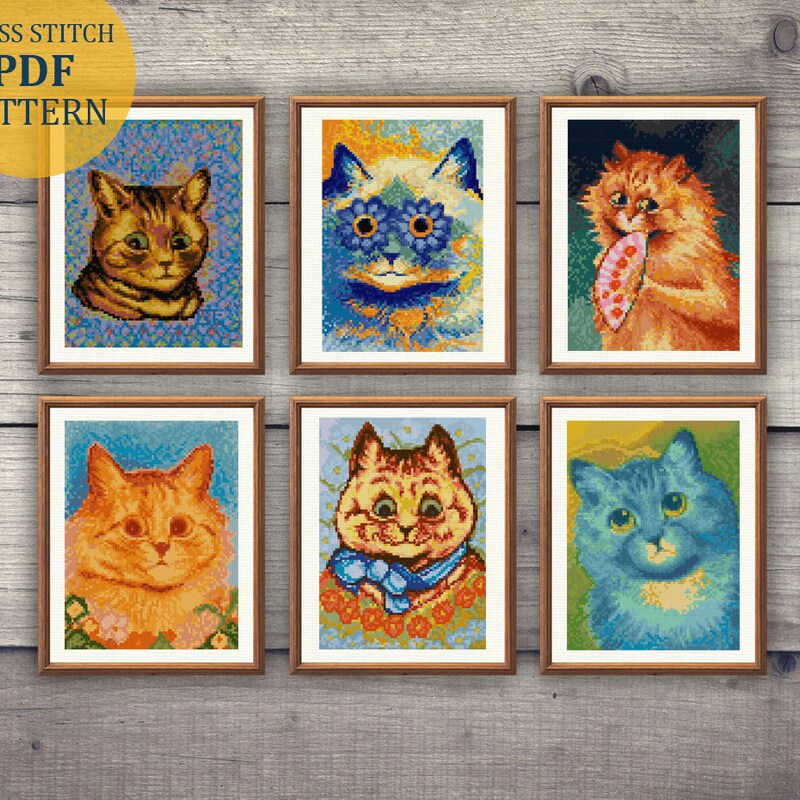 Louis Wain - Etsy