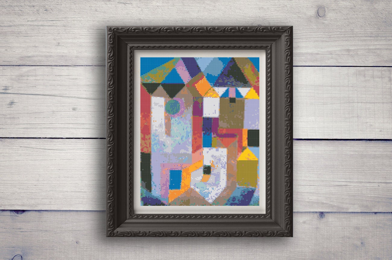 Colorful Architecture Paul Klee Cross Stitch Pattern. Abstract - Etsy