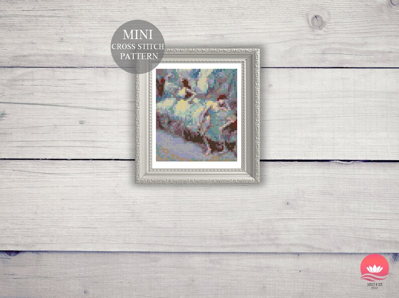 MINI Ballet Dancers in the Wings Edgar Degas Cross Stitch - Etsy