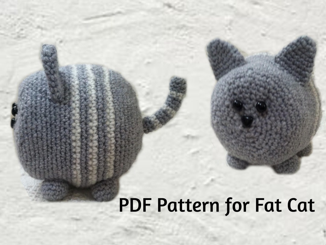 Crochet Fat Cat Pattern - Amigurumi Crochet Pattern - PDF Crochet ...