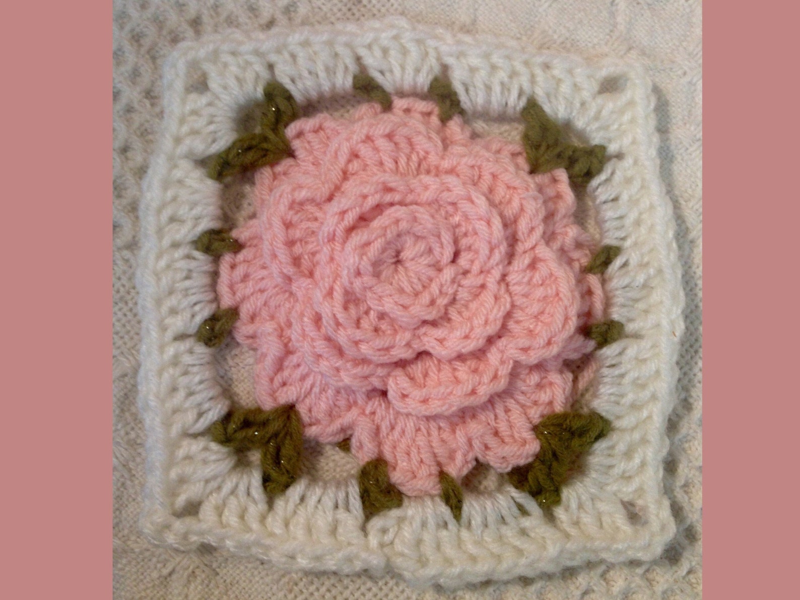 Granny Square Pattern Rose Granny Square Spring Granny - Etsy
