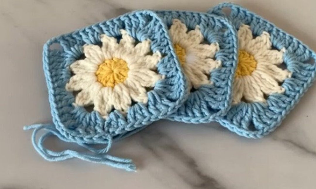 Granny Square Pattern - Daisy Granny Square - Spring Granny Square ...