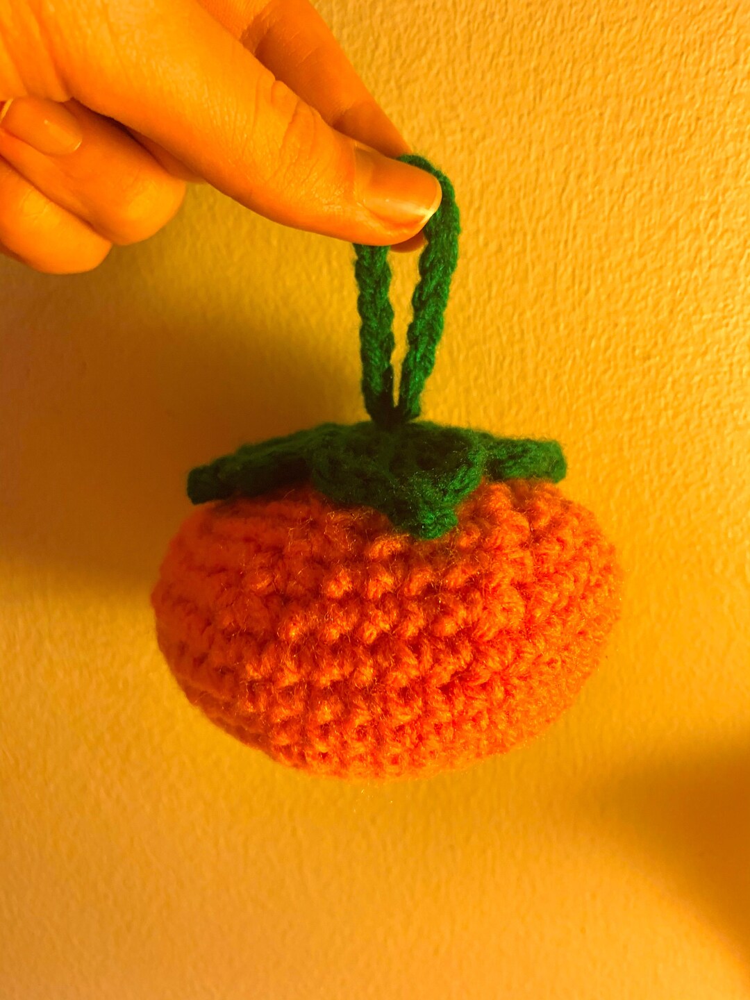 Tangerine Crochet Pattern, Tangerine Keychain Crochet Pattern, Crochet ...