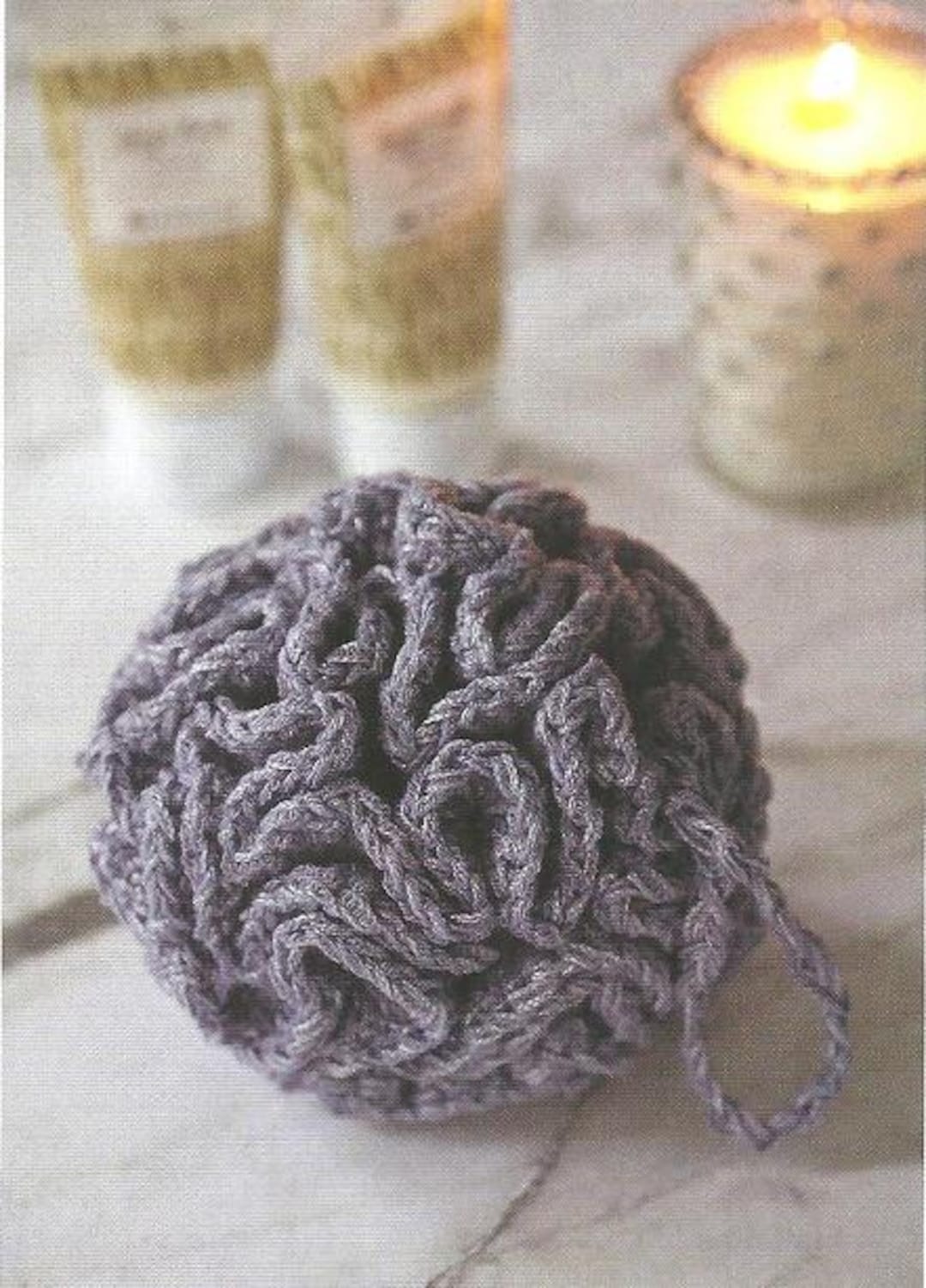 Crochet Bath Sponge, Bath Pouf, Crochet Shower Pouf, Body Scrubber ...