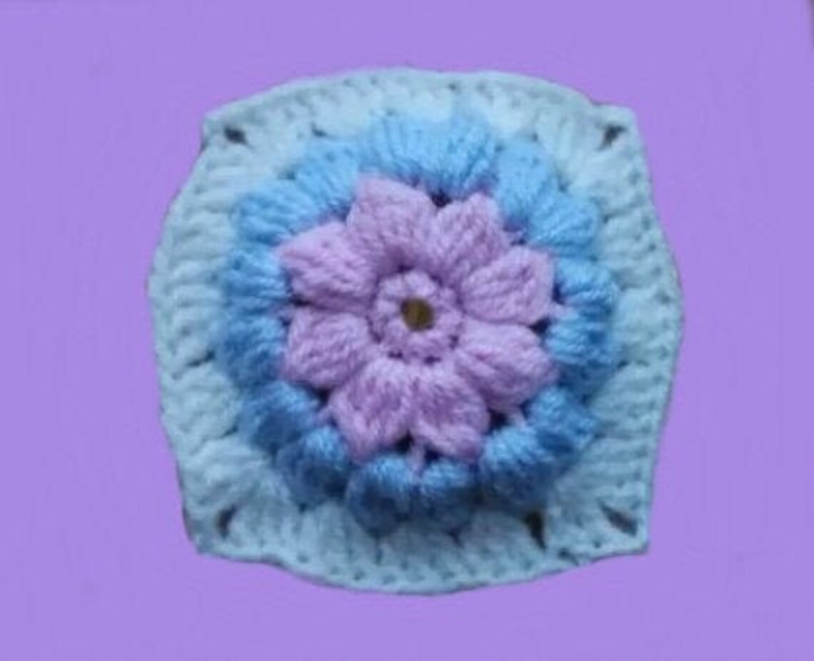 Granny Square Pattern Flower Granny Square Spring Granny - Etsy UK