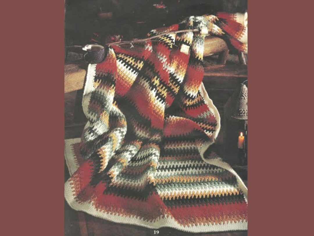 VINTAGE Blanket Pattern, Crochet Blanket Pattern, PDF Crochet Pattern ...