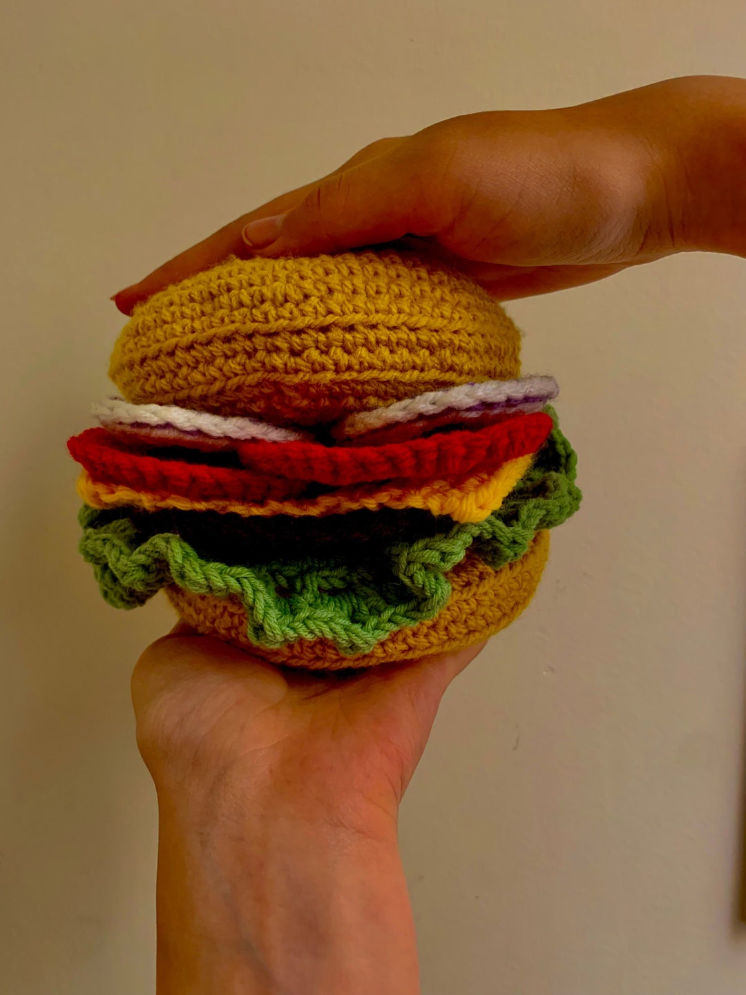 Hamburger Crochet Pattern, Burger Crochet Pattern, Hamburger Amigurumi ...