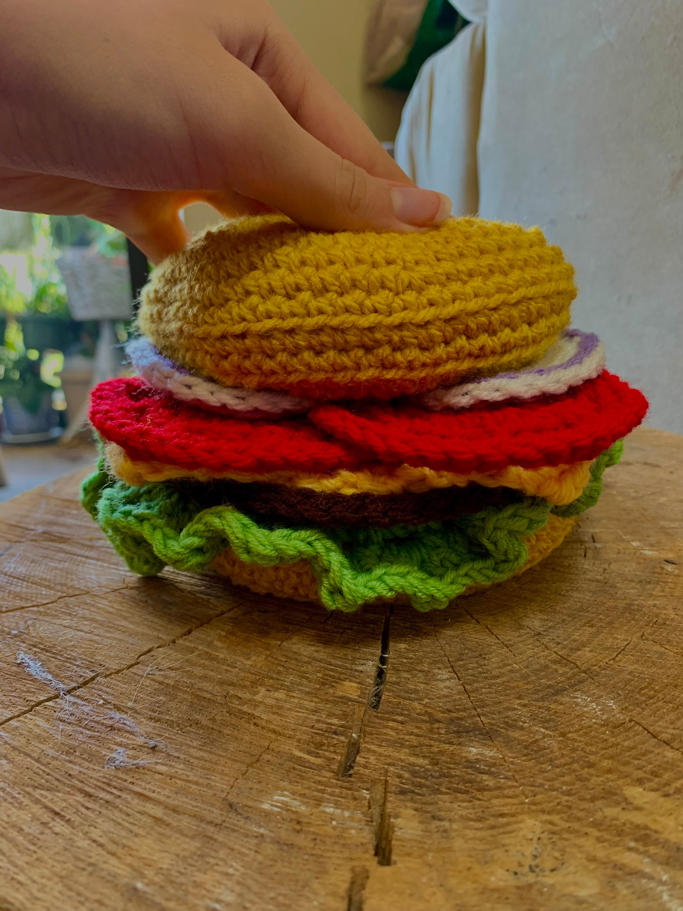 Hamburger Crochet Pattern Burger Crochet Pattern Hamburger - Etsy