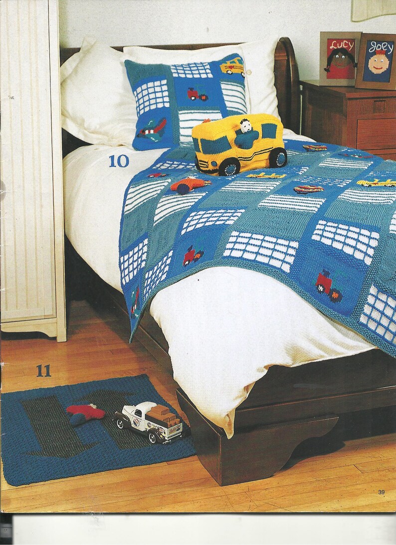 Knit School Bus Pattern, Knit Kids School Bus Toy, Knit School Bus and ...