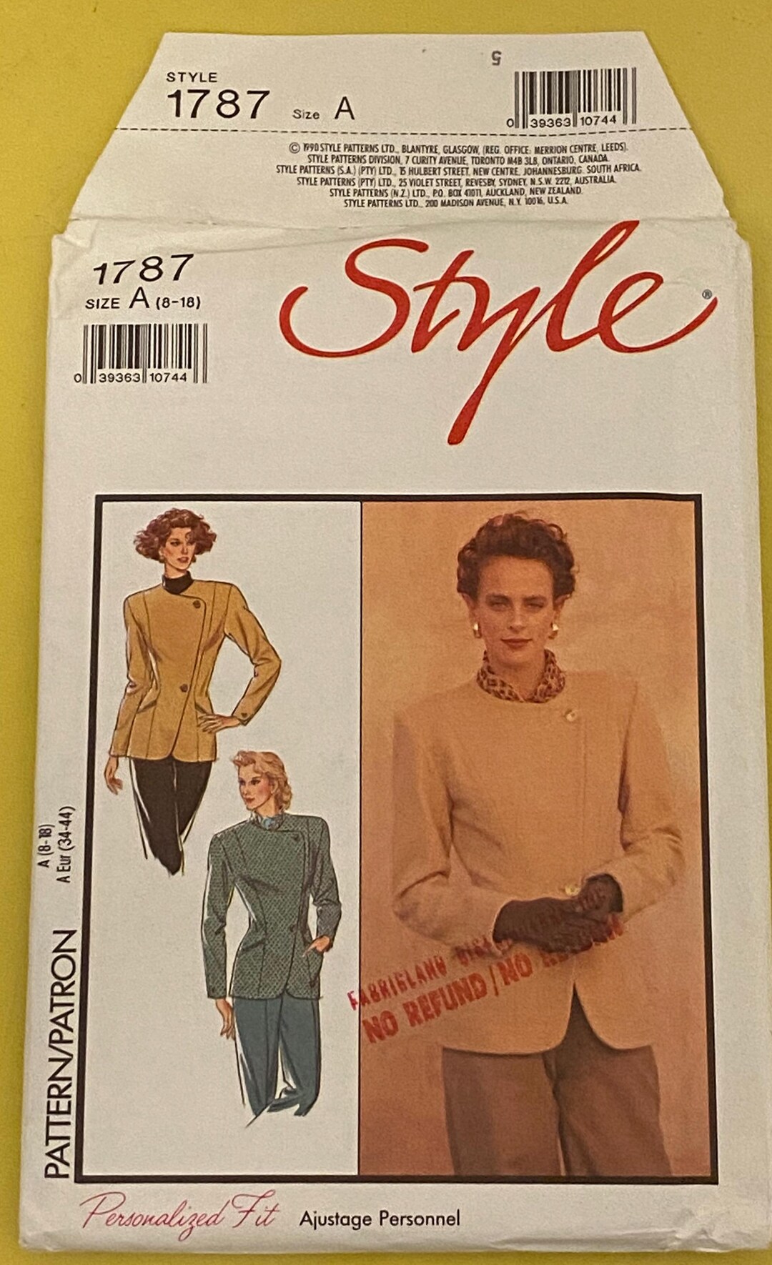 Vogue's Basic Design 2576 UNCUT Sewing Pattern Top, Skirt & Scarf Size ...