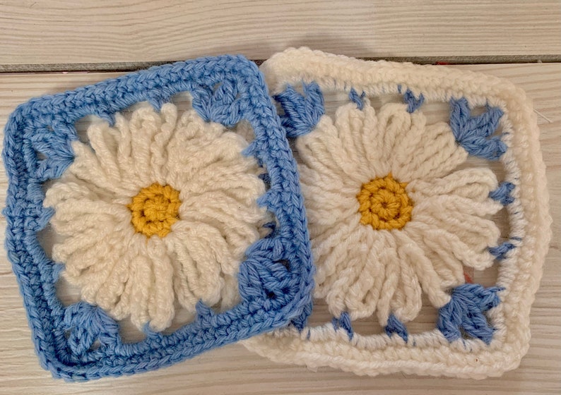 Granny Square Pattern - Daisy Granny Square - Spring Granny Square ...