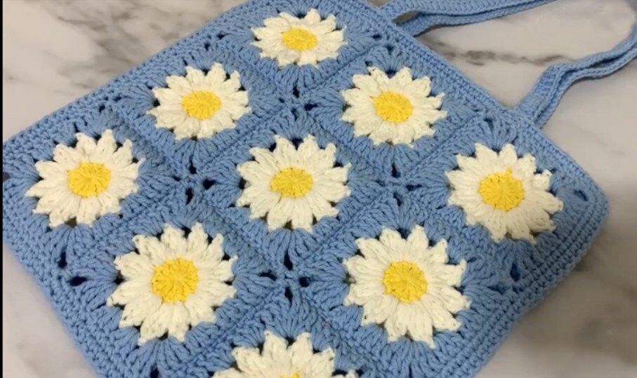 Granny Square Pattern - Daisy Granny Square - Spring Granny Square ...