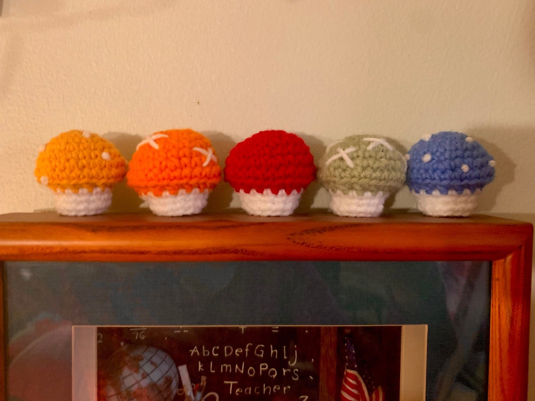 Mini Mushroom Crochet Pattern - Mushroom Keychain Crochet Pattern ...