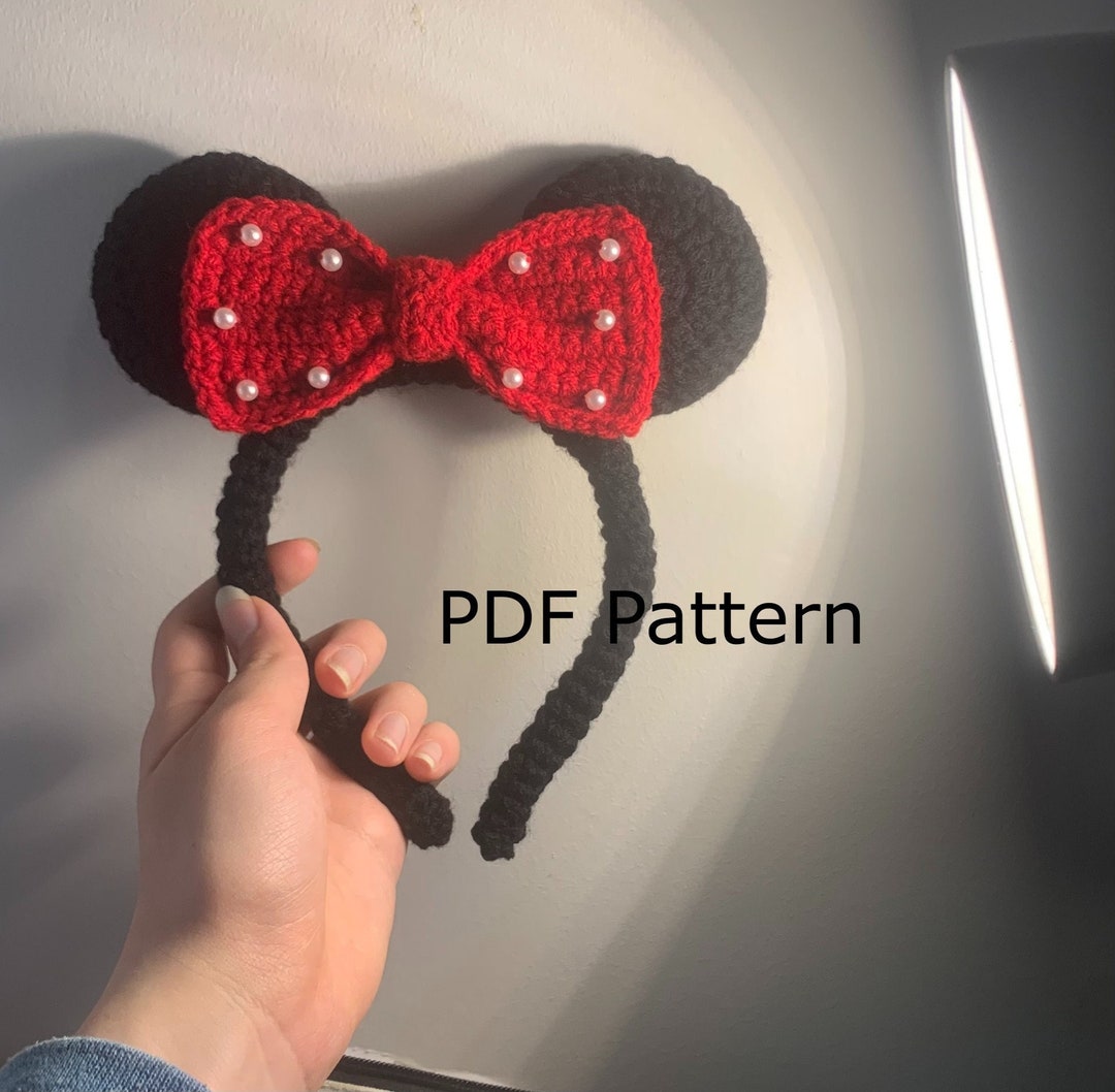 Mouse Ears Headband Pattern- Mouse Ears Accessory- Crochet Mouse Ears ...