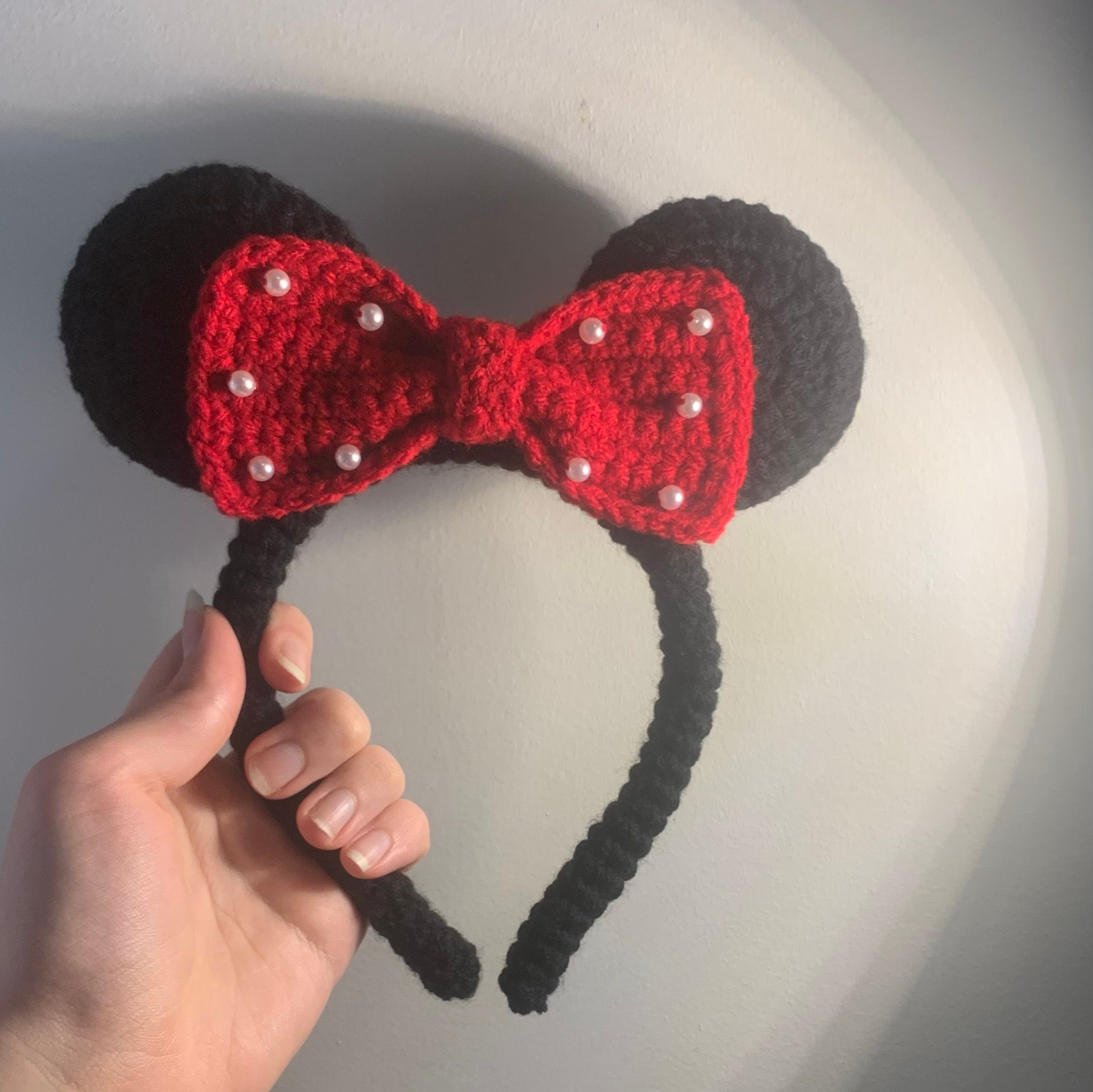 Mouse Ears Headband Pattern- Mouse Ears Accessory- Crochet Mouse Ears ...