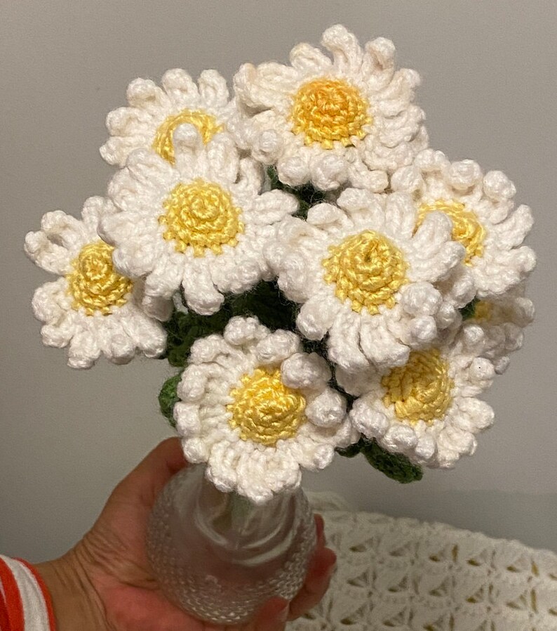 Daisy Crochet Pattern, Daisy Crochet Pattern, Flower Bouquet Crochet ...