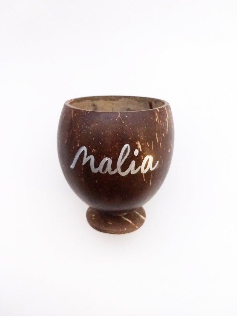 Custom Painted and Personalized Coconut Cup Kava Bilo - Etsy