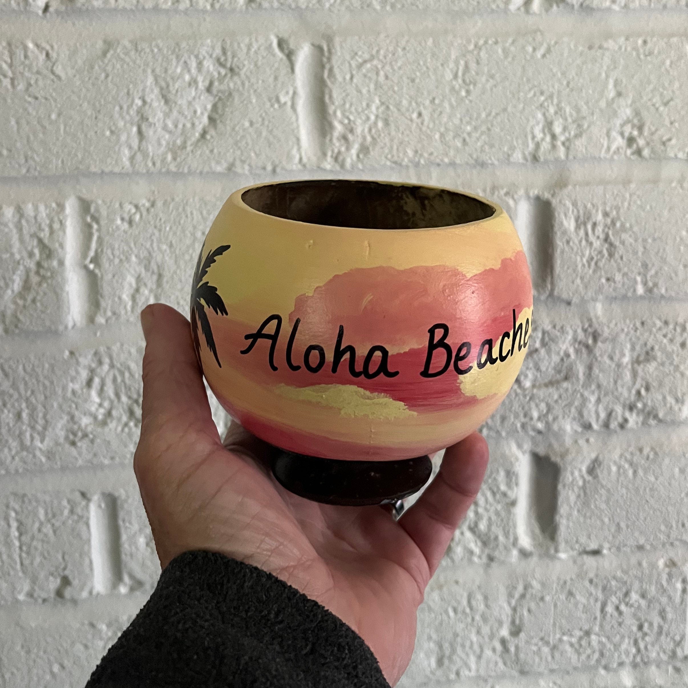 Hand Painted Coconut Cup Kava Bilo Ready to Personalize - Etsy