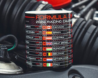 2024 Formula 1 Calendar for F1 Fans - Etsy UK