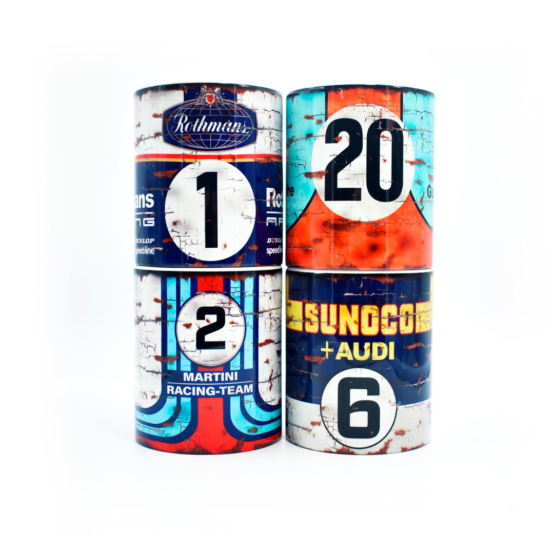 Set of 4 Le Mans Racing Mugs / Steve Mcqueen 917K / Rothmans 956 ...