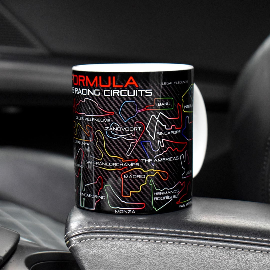 Formula 2026 Racing Circuits Mug - Red Edition - Carbon Fiber - Grand ...