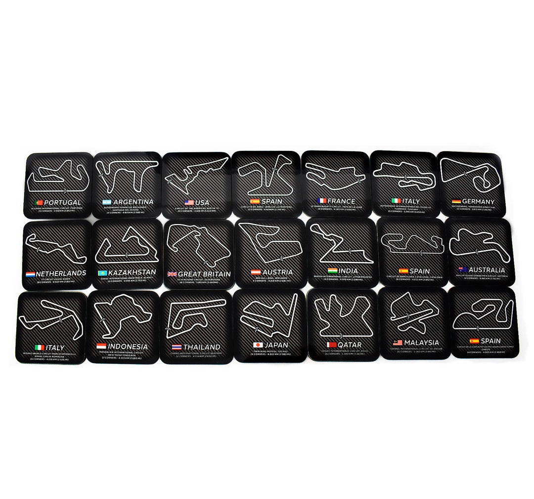 Motogp 2023 Circuit Complete Coaster Collection / Motorbike Grand Prix ...