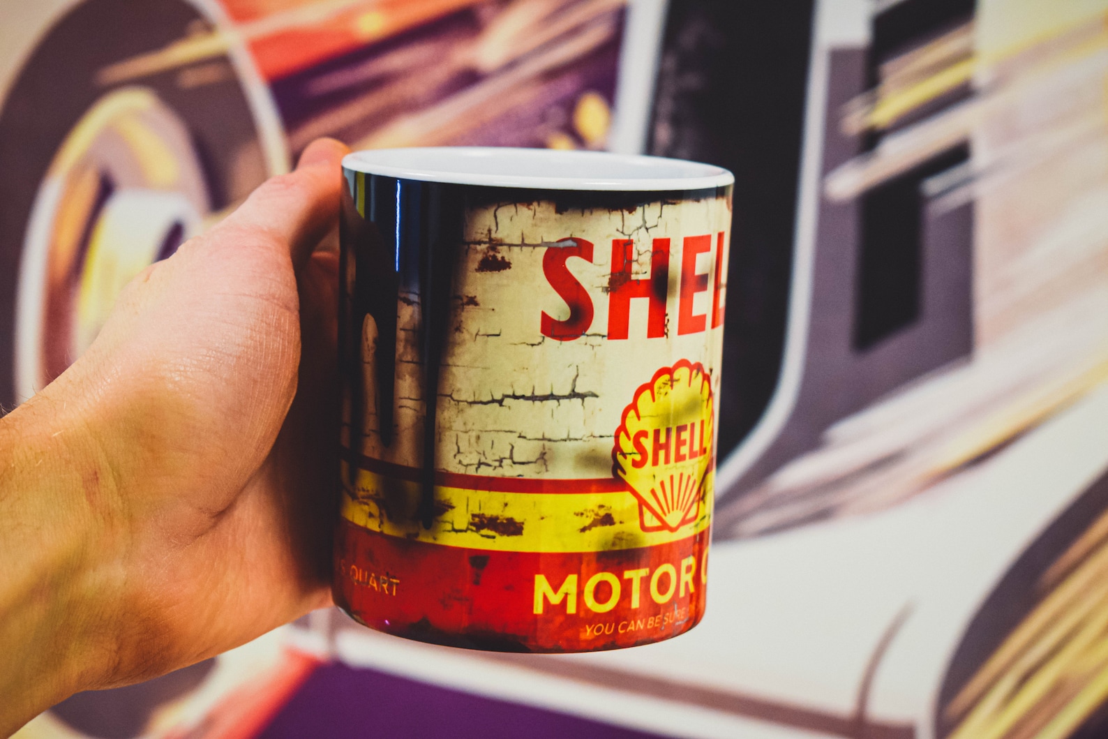 Vintage Shell Motor Oil Mug / Motorcycle / Car / Classic Retro | Etsy UK